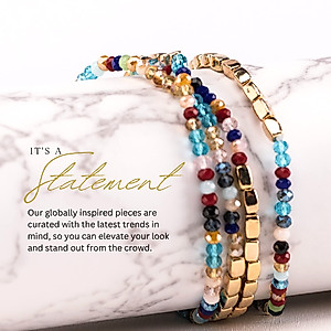 Olivia Welles Radiant Beaded Bracelets - Stackable Stretch Bracelet for Women - Exquisite Craftsmanship for Every Fashion Moment or Event