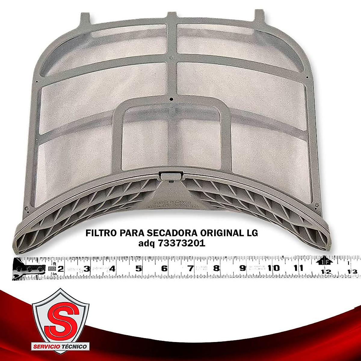 LG ADQ73373201 Genuine OEM Lint Filter Assembly (Gray) for LG Gas or Electric Dryers