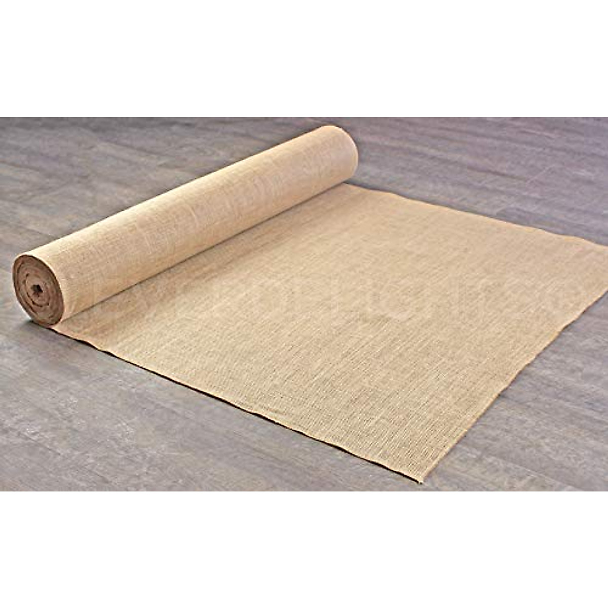 CleverDelights 36" Premium Burlap Roll - 25 Yards - Finished Edges - Tight Weave Natural Jute Burlap Fabric