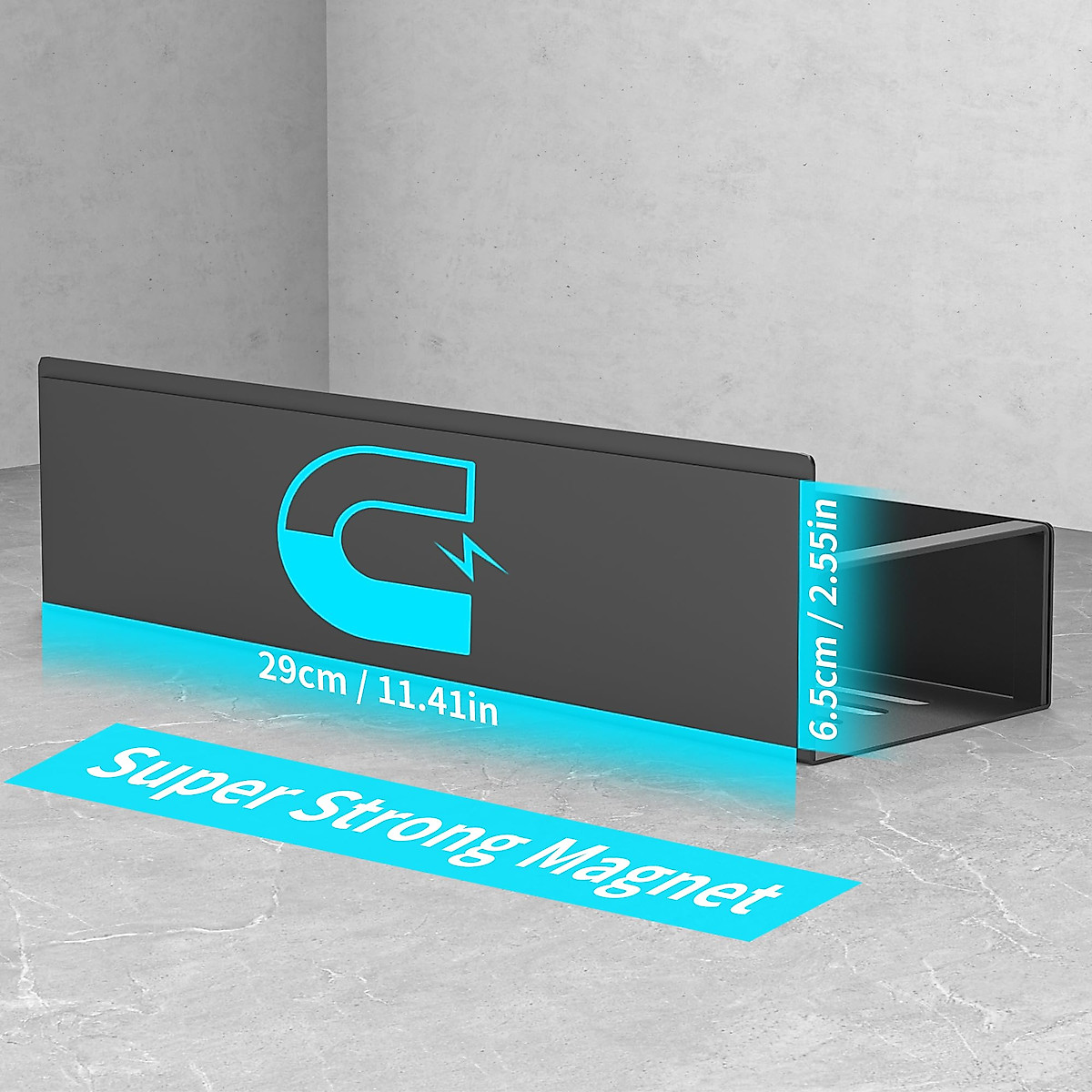 Hleelomi 6 Pack Magnetic Spice Rack Organizer Storage for Refrigerator and Oven, Fridge Organizers and Shelf