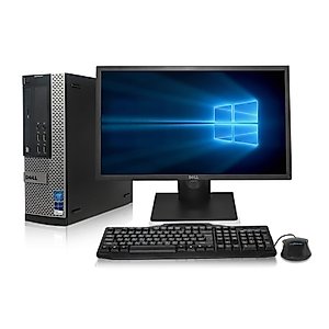Dell Optiplex 7010 Desktop Computer- Intel Core i5 3.2GHz, 16GB DDR3, New 120GB SSD, Windows 10 Pro 64-Bit, WiFi, DVDRW New Dell Full HD 22 inch LED Monitor (Renewed)