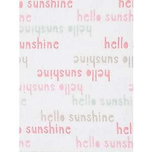 Gerber Girls Newborn Infant Baby Toddler Nursery 100% Cotton Flannel Receiving Swaddle Blanket, Rainbows Pink, Pack of 5