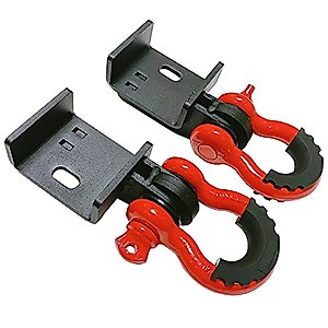 Fivepine Front Demon Tow Hook Bracket with 3/4 inch Shackles Fit for Toyota Tacoma 2009-2021 Demon Shackle Mount