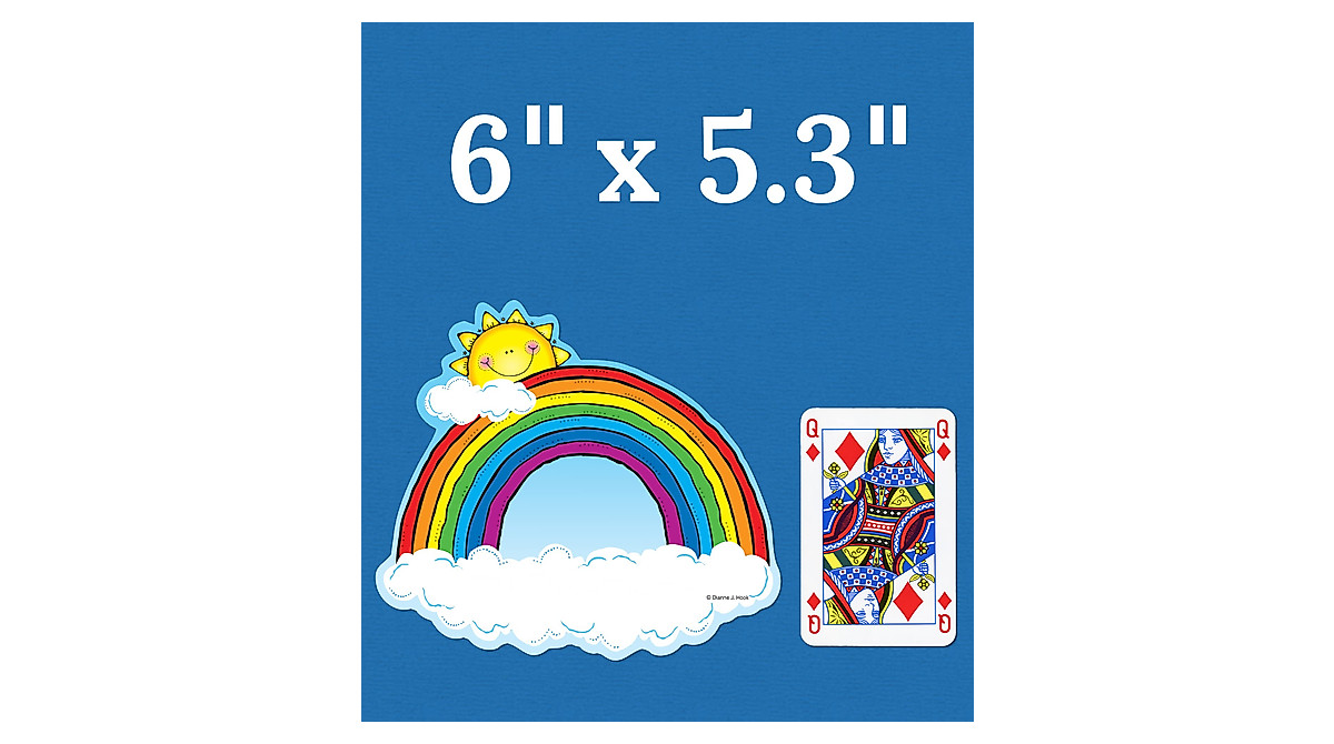 Carson Dellosa Rainbow Cutouts - Bright Classroom Spring Decor