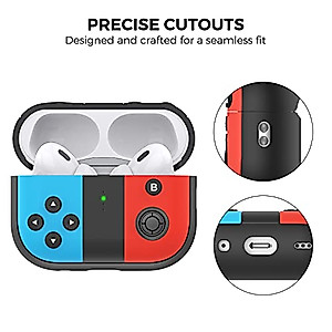 TRONWIN Silicone Airpods Pro 2 Case Protective Covers Skin Gamepad Design for Airpods Pro 2022 [Support Wireless Charging] Compatible with Apple Airpods Pro 2nd Generation