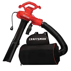 CRAFTSMAN 3-in-1 Leaf Blower, Leaf Vacuum and Mulcher, Up to 260 MPH, 12 Amp, Corded Electric (CMEBL7000)