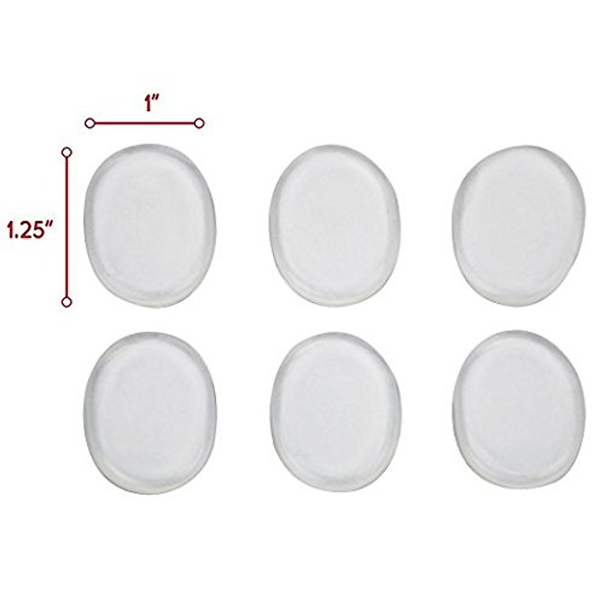 Gel Heel Pads [12 PCS] Soft High Heel Pads Shoe Pads Silicone Gel Heel Cushion Inserts for Women Foot Care Shoe Inserts Pad Insoles, Prevent Back Heel Pain and Improve Loose Shoe Fit, Self-Adhesive