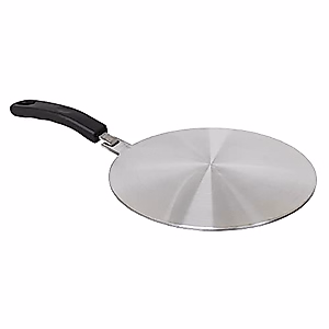 9.45inch Induction Heat Diffuser Plate with Detachable Handle Stainless Steel Induction Adapter Converter Diffuser Disc