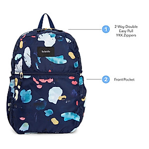 KALEIDO Stylish Lightweight Packable Foldable Backpack Midnight Muse Water Resistant, Convenient, Airport Friendly