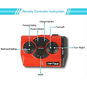 GoolRC Mini RC Submarine Boat, Remote Control Waterproof Diving Toy for Kids (White)