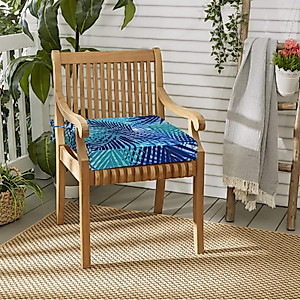 idee-home Outdoor Patio Chair Cushions Set of 2, Outdoor Chair Cushions for Patio Furniture, Replacement Seat Cushions 22 x 22 Waterproof