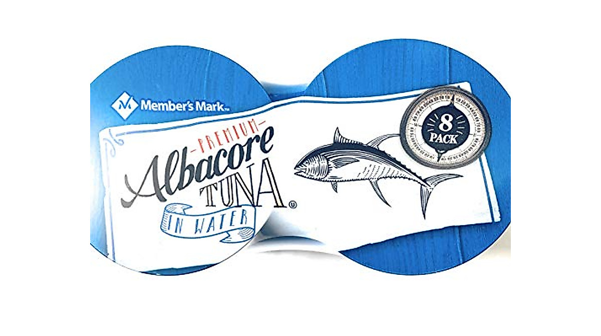 Members Mark Albacore Tuna Pack of 8 - Wild Caught & Gluten-Free