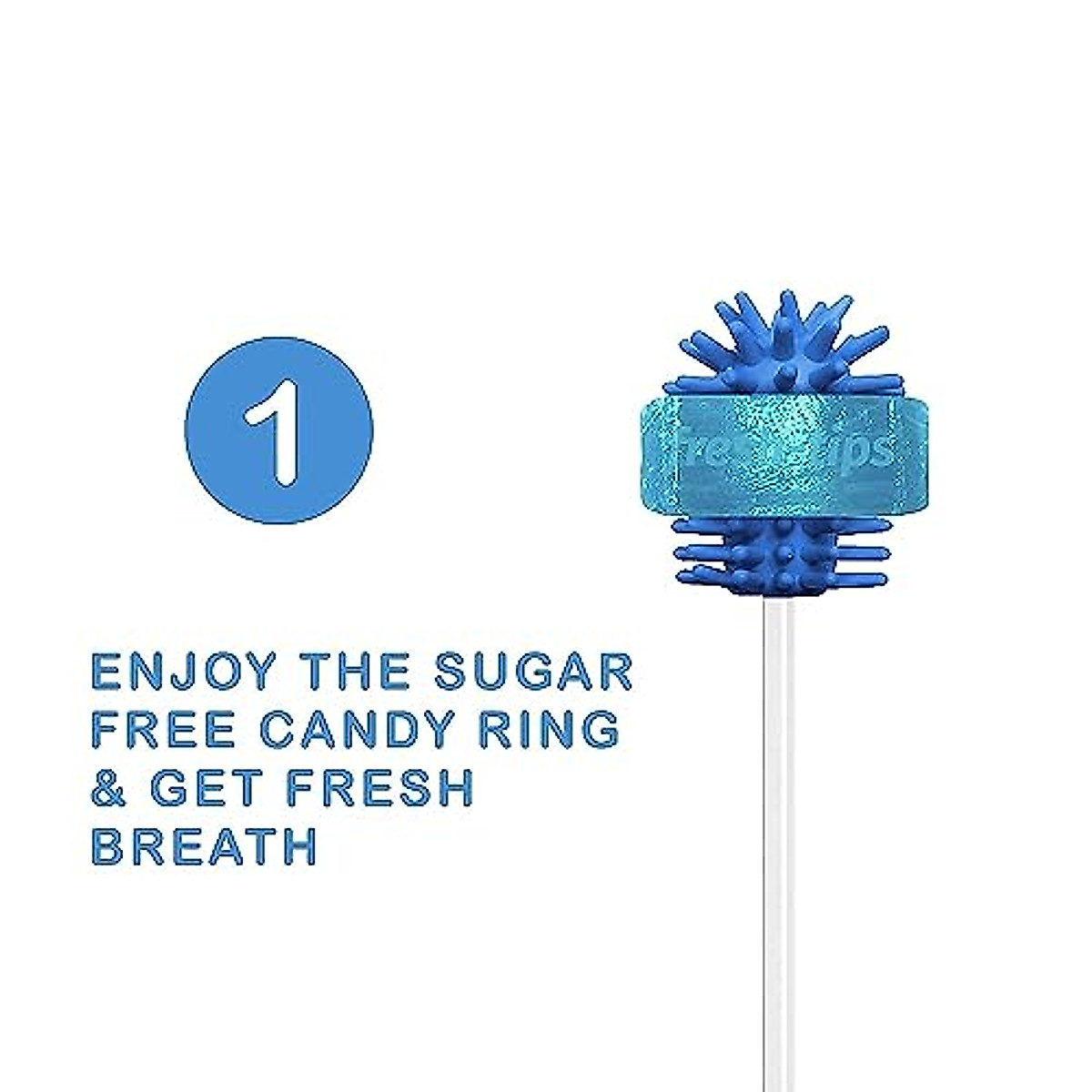 Fresh-Tips | Disposable Mini Toothbrush | Travel Toothbrush | Fresh Breath & White Teeth on The Go, Peppermint | 10 Pieces