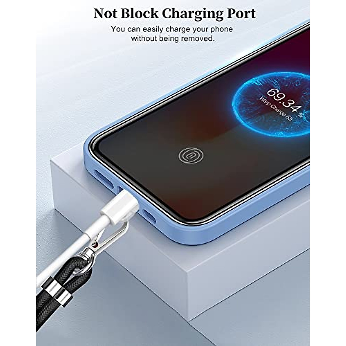 SHANSHUI Phone Lanyard, 2X Phone Lanyard & 2X Pads 2 in 1 Universal Crossbody, Neck Lanyard Detached Wrist Strap Phone Tether Pad Fit All Smartphones