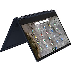 Lenovo - Flex 5 13" 2-in-1 FHD Touchscreen Chromebook - Pentium 7505-4GB Memory - 96GB Storage (32GB eMMC Plus 64GB Card) WiFi 6, Bluetooth, Webcam- Abyss Blue w/TGCD Accessory