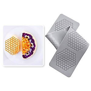 Cestony Lace Embossing Mat Texture Fondant Impression Mat Decorating Silicone Molds for DIY Cake Biscuit Cookies Sugar Pudding Chocolate Hard Candies Dessert Candle Decor