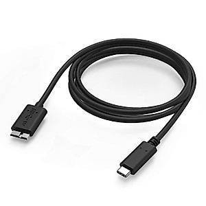 CBUS 3.3ft USB-C to USB 3.0 Micro-B Camera Cable Compatible with Panasonic Lumix G9, Nikon D850, D5, D500, D810, D810A, Fujifilm X-H1, X-T2, GFX 50S, Canon EOS 5D Mark IV, 1D X Mark II Pentax K-3