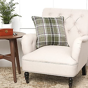 C&F Home Dawson Plaid Woven Pillow 18" x 18" Green