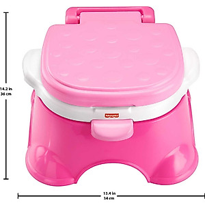 Fisher-Price 3-in-1 Unicorn Tunes Potty Training Toilet Ring and Step Stool for Toddlers