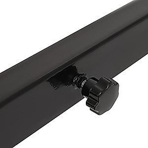 ECCPP Adjustable Van Ladder Rack Hightop 2 Bars Roof Rack fit for 96-18 for Chevy Express with Rain Gutters Heavy-Duty Steel Pickup Truck Ladder Rack 700Lb Universal Lumber Utility