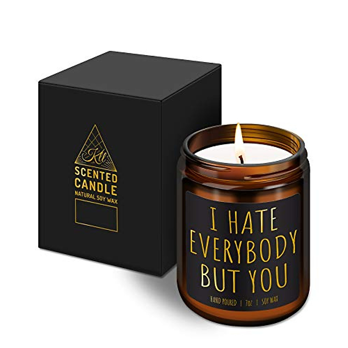 Lavender Scented Candles- Best Friend Birthday Gifts for Women-Coworker Leaving Gift-Funny Gifts-Friendship Gifts-Gifts for Friends Female, Mom, Sister-Valentine’s Christmas Day Gifts(7oz)