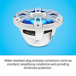 Garmin Fusion® Signature Series 3i Marine Subwoofers, 10" 600-watt CRGBW Sports White Marine Subwoofer