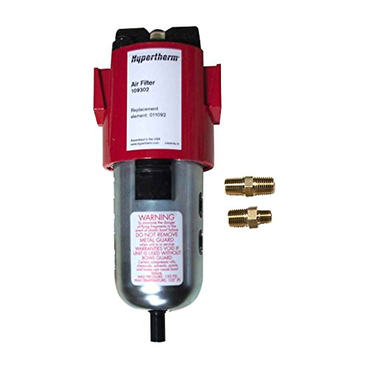 Hypertherm 128647 Eliminizer Air Filtration Kit with 1-Micron Filter and Auto-Drain Moisture Separator