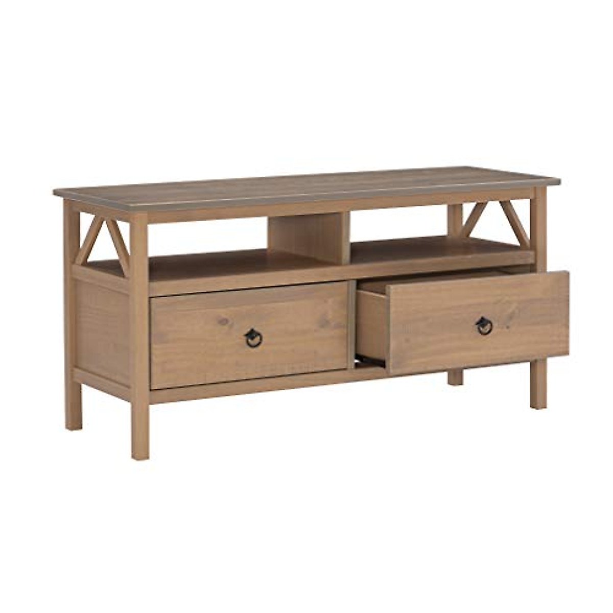 Linon Titian Driftwood TV Stand