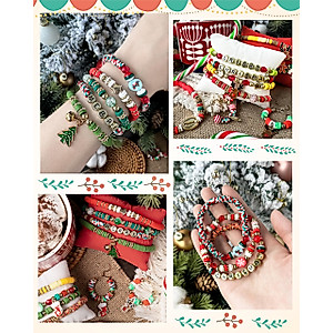 Deinduser Clay Beads Bracelet Making Kit, 6000pcs Cute Clay Bead Set, DIY Crafts Gifts for Girls Kids Age 6-12