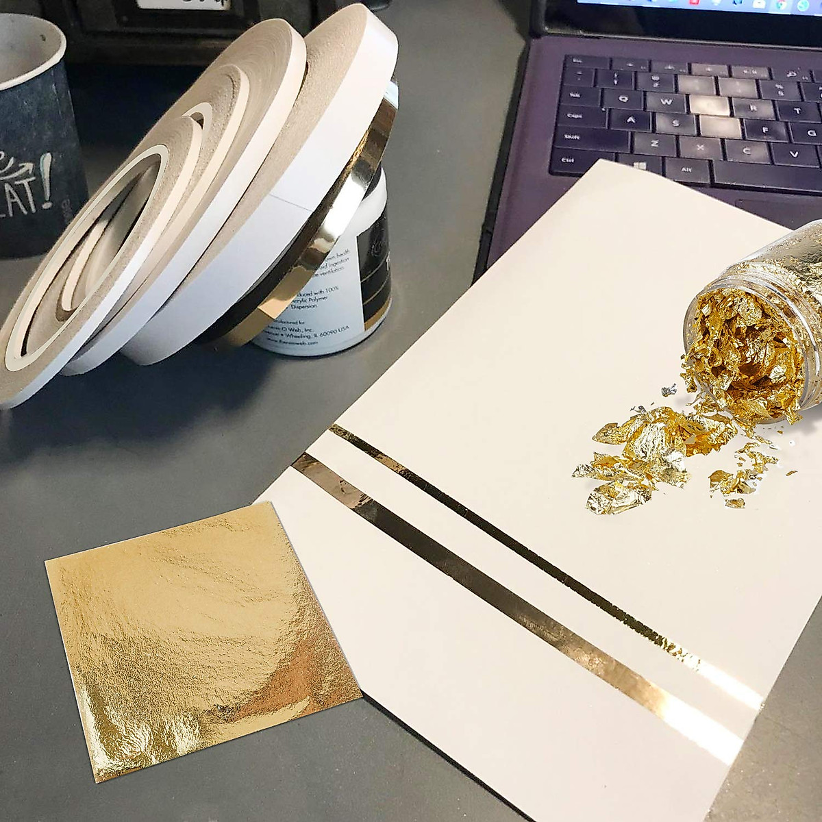 Double-Sided Tape for Arts, Crafts, Photography, Scrapbooking, Tear-by-Hand, Paper Backing (6 Rolls) (Width: 6mm/ 9mm/ 12mm/ 15mm)