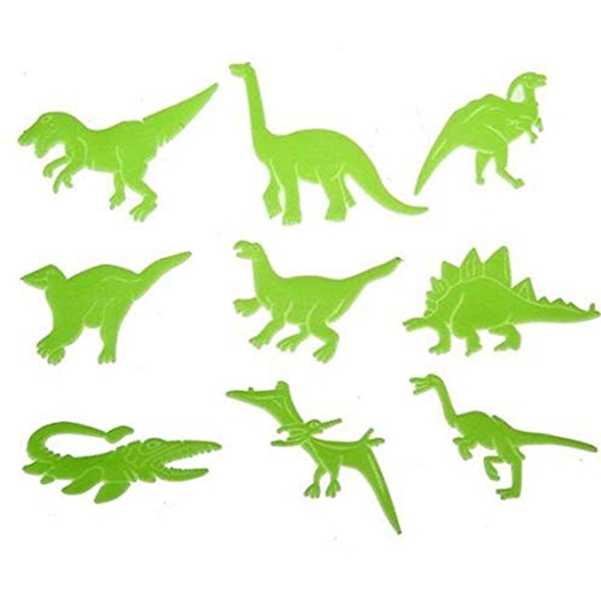 TONIFUL 45 pcs Dinosaurs Luminous Wall Stickers,3D Glow in Dark Dinosaurs Wall Decorative for Baby Children Room Wall Decals