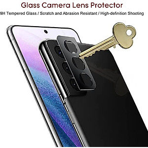 Tempered Glass Front Screen Protector Compatible with Samsung Galaxy Z Fold 3 5G+ 2X Privacy Inner Soft Protector+ 2X Camera Lens Protector+ 2X Side Film [Scratch Resistant] [Bubble Free]