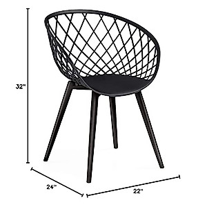 Jamesdar Kurv Dining Chair, Set of 2, Black