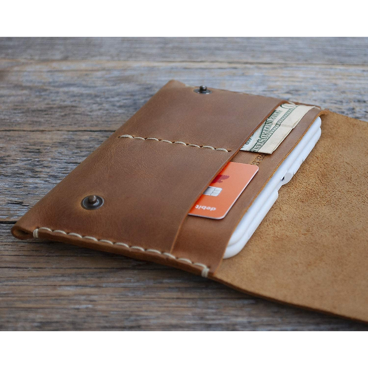 Bovine leather case for Microsoft Surface Duo 2, TAN cover, waist bag