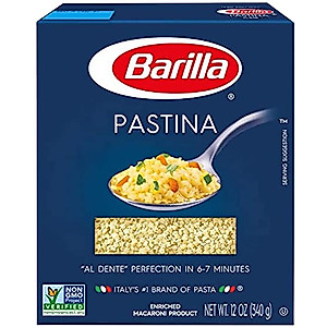 Barilla Pastina Pasta 12 Ounce Box- Pack of 2 with Supreme Box package