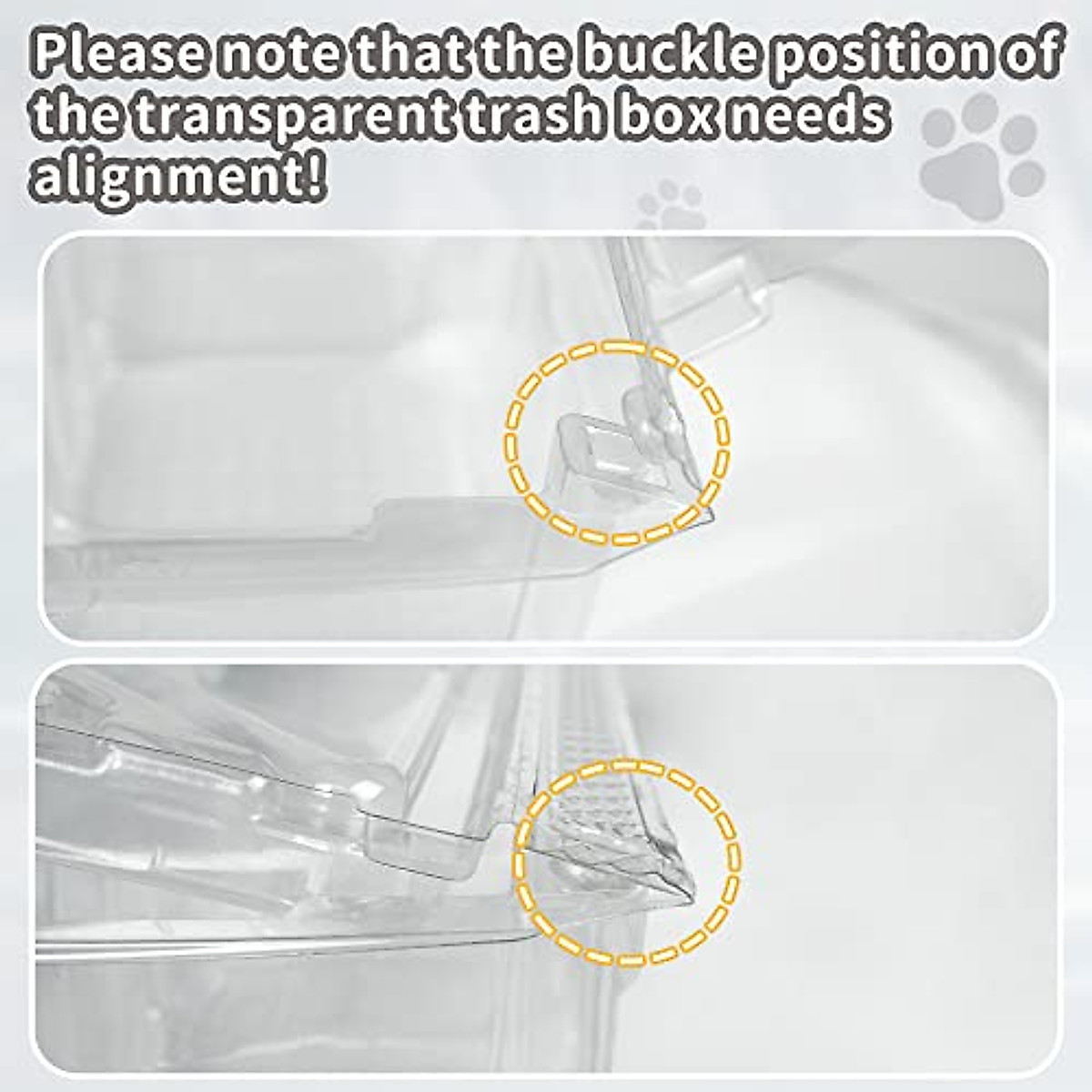 VARLNALY Pull-Out Non-Electric Automatic Cat Litter Box Replacement Trash Box 24PCS