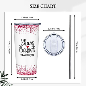 NVFCC Boss Christmas Gifts for Women - Birthday Gifts for Your Female Boss - Funny Boss Gifts for Women - Best Gift for Boss Lady - Cool Gifts for Boss - Best Gifts Ideas for Boss Lady - 20oz Tumbler