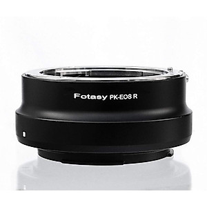 Fotasy Copper PK Lens to Cannon EOS RF Mount Adapter, K-mount EOS R Adapter, Adapter for Pentax K Mount Lense, Compatible with Canon EOS R Mirrorless Camera EOS R RP Ra R3 R5 R6 R7 R10