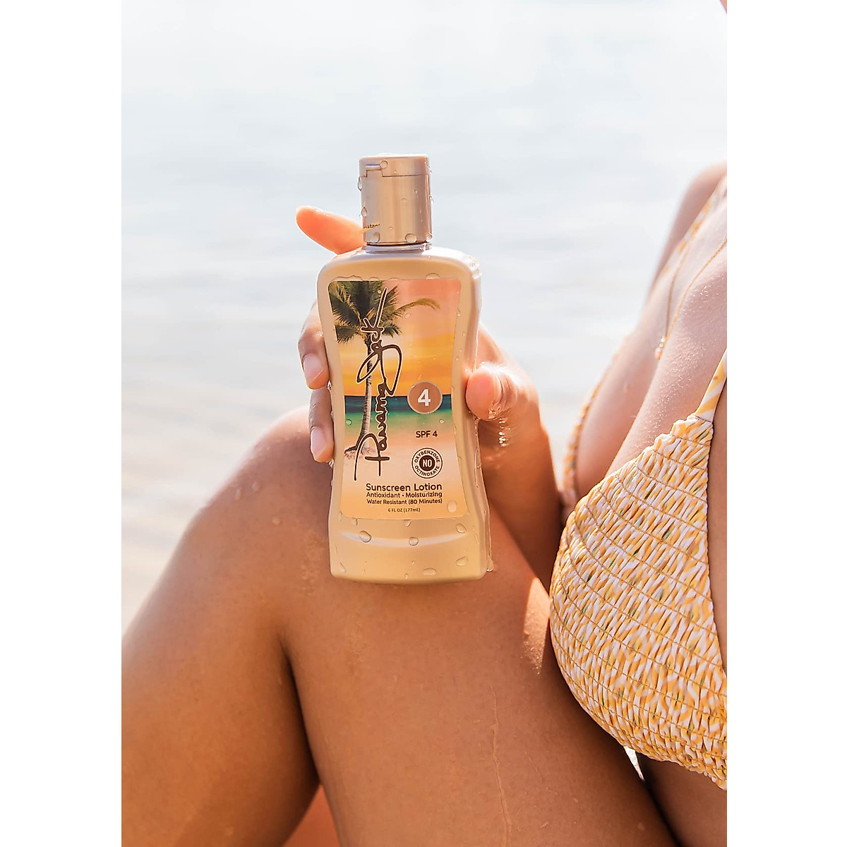 Panama Jack Sunscreen Tanning Lotion - SPF 4, PABA, Paraben, Gluten & Cruelty Free, Antioxidant Moisturizing Formula, 6 FL OZ (Pack of 1)