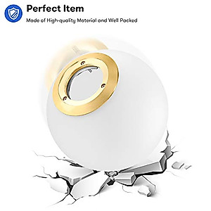 Mid Century Modern 2 Frosted Glass Globe Floor Lamp for Living Room,Contemporary LED Standing Light, Gold Corner Pole Lamp for Office Bedroom, Study Room, Hotel, Antique Brass Standing Lighting