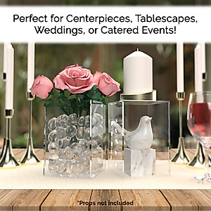 4" x 4" x 6" Clear Acrylic Display Box with One Open Side No Lid Versatile Rectangular Plexiglass Retail Product Riser or Merchandise Storage Bin by Marketing Holders