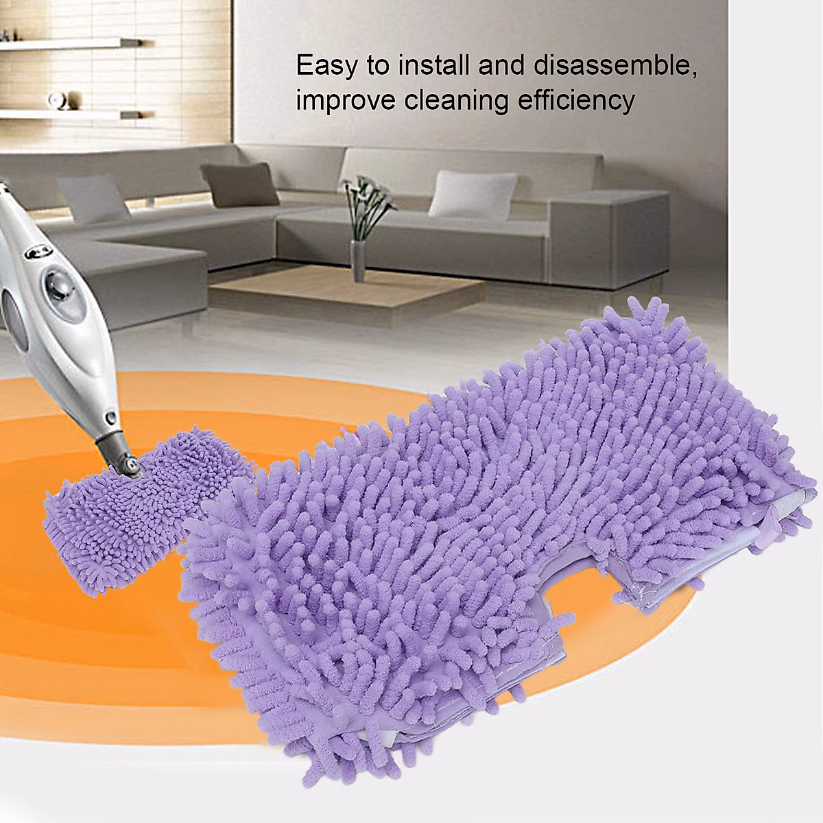 2PCS Mop Replacement Pads Soft Microfiber Mop Cloth Accessory Fit for Shark S3601 S3501 Mop Pads