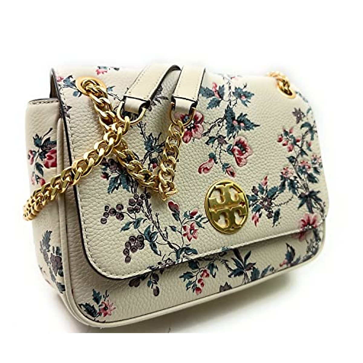 Tory Burch Willa Printed Small Shoulder Bag With Convertible Chain Strap (Lyonnaise Floral)