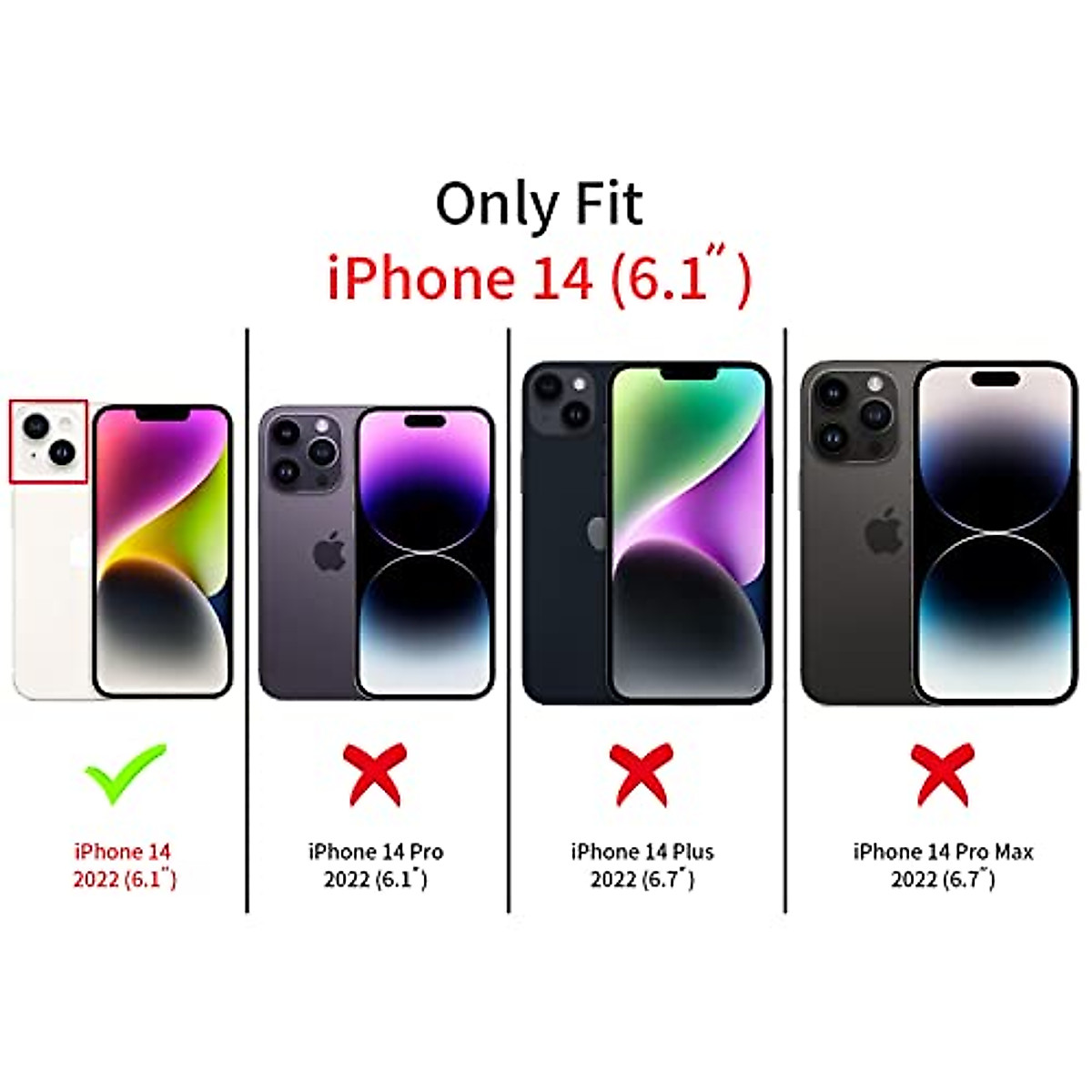 Fycyko Compatible with iPhone 14 Case Glitter Luxury Cute Flexible Bling Cover Camera Protection Shockproof Phone Case for Women Girl Men Design for iPhone 14 6.1'' Pink