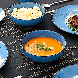 TBGFPO 48-Piece Stoneware Ceramic Dinnerware Set with Dinner Plate, Dessert Plate, 800ml Bowl, 380ml Mug Set