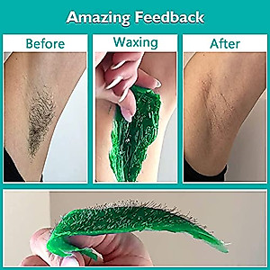 Bestidy Waxing Kit for Women and Men Home Wax Warmer with 5 Pack Hard Wax Beads Hot Wax Hair Removal for Brazilian Body Underarm Bikini Chest Legs Face Eyebrow (White)