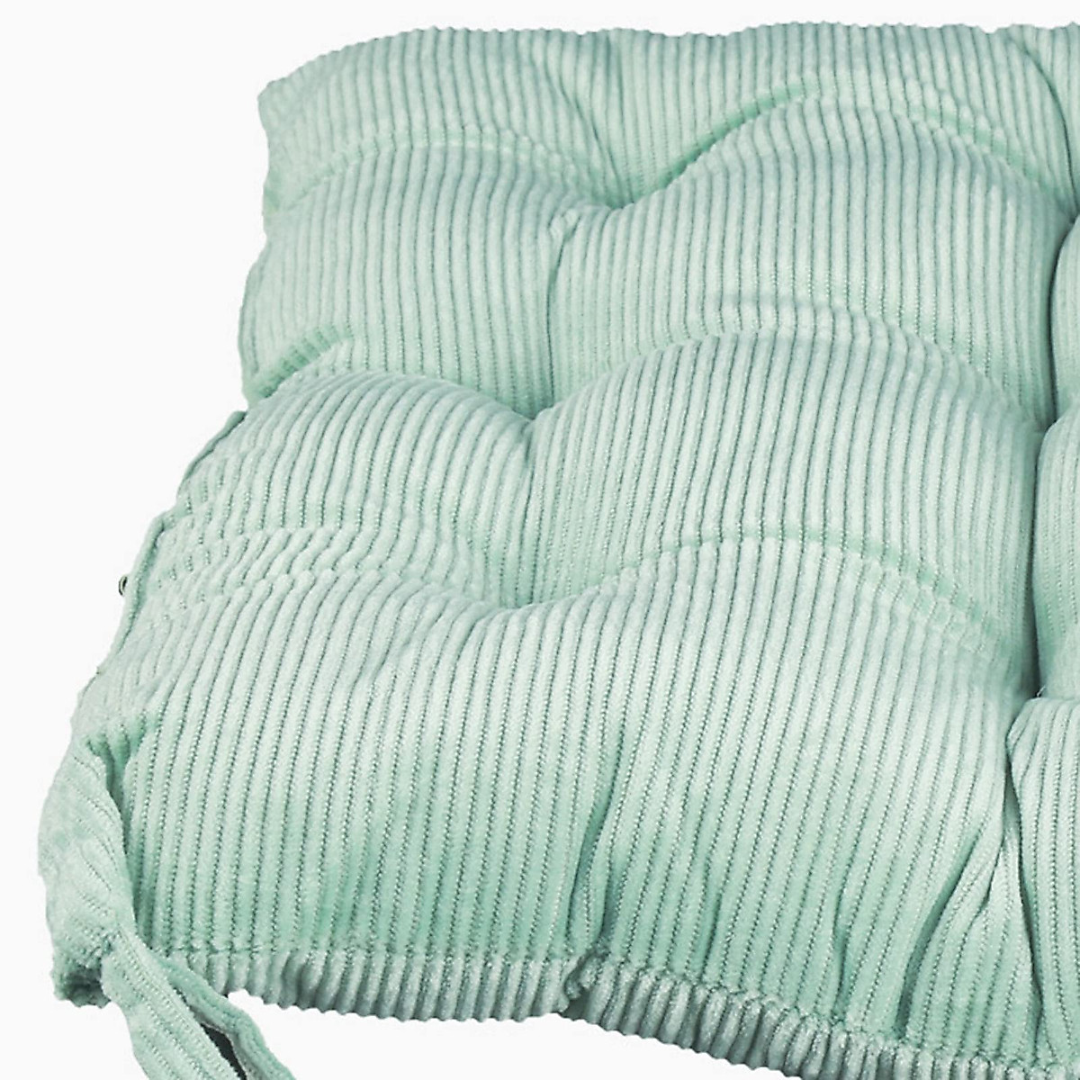 LUYAJYI Pack of 2 Square Dining Chair Cushions, 17 x 17 inch Dining Chair Cushion with Laces for Kitchen, Dining Room, Office Chairs, Indoor, Outdoor (Pink)