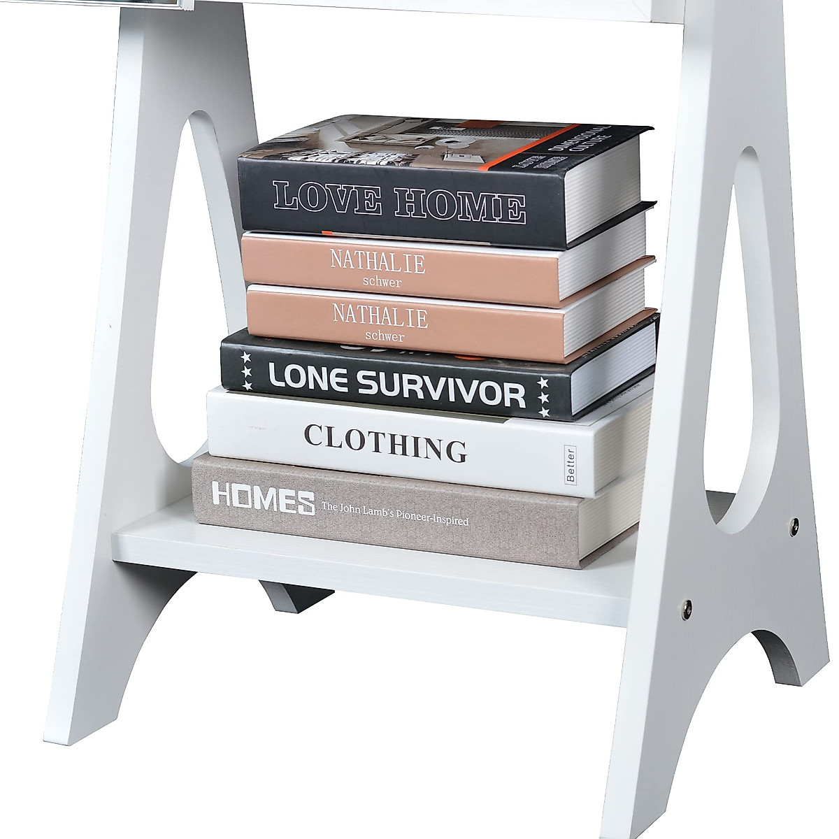 HOUAGI Mirror Jewelry Cabinet Standing,60.23" H Jewelry Armoire Organizer with Sliding Vertical Full Length Mirror,1 Layer of Storage Under the Frame,4 Angels Adjustable