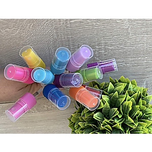 Essential Oil Spray Tops For 5, 10, 15 to 100 ml Bottles. Reduce, Reuse and Recycle Your Empty EO Containers and Bottles With Our Fine Mist Sprayer Replacement Pump (Rainbow) by Got Oil Supplies