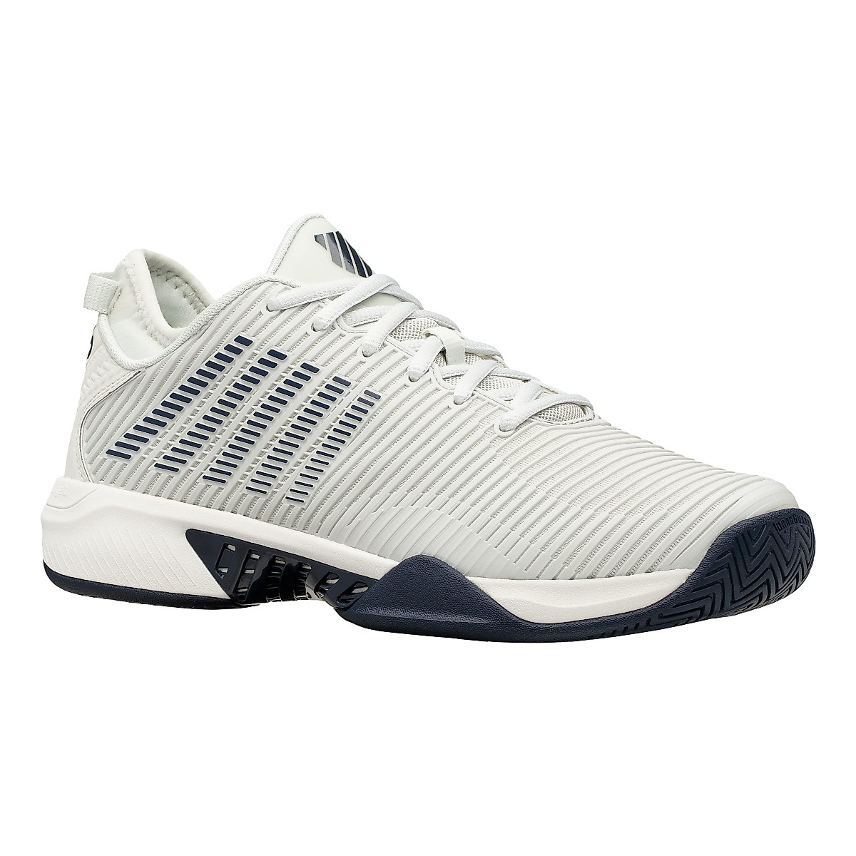 K-Swiss Men's Hypercourt Supreme Tennis Shoe, Barely Blue/White/Navy, 9 M